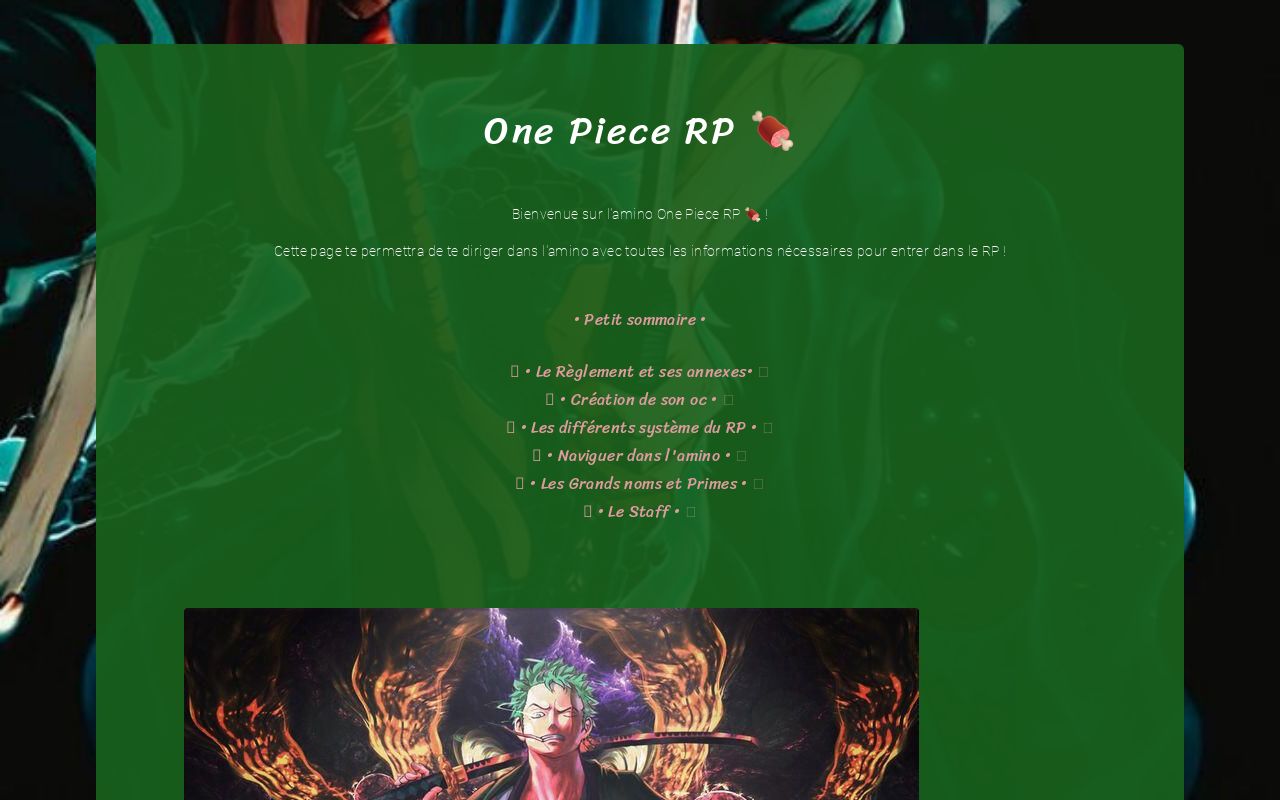 One Piece RP 🍖 | Accueil